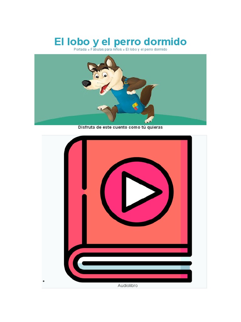 El Lobo y El Perro Dormido | PDF | Perros