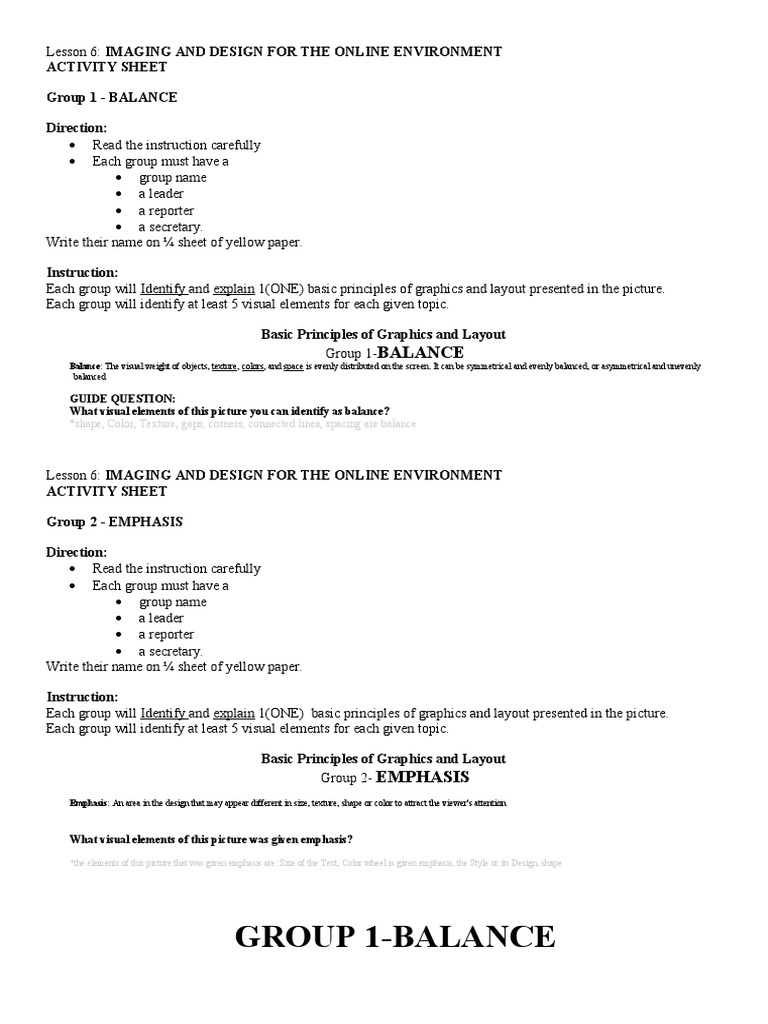 Emptech Activity Cot 1 | PDF | Page Layout | Graphics