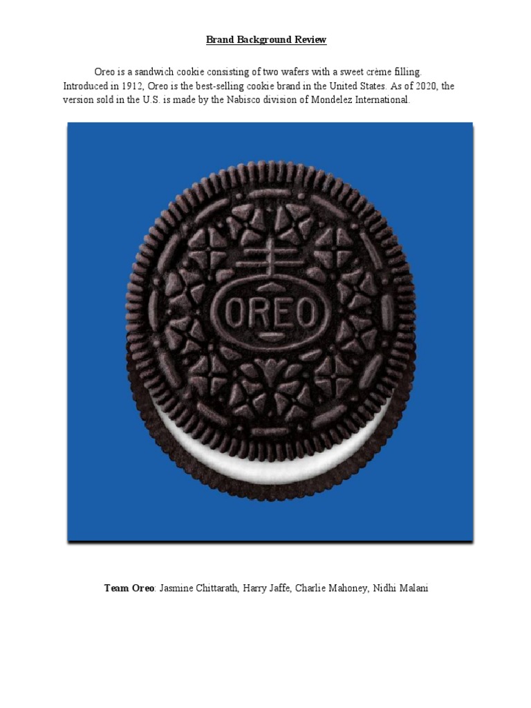 Oreo Brand Overview and Market Trends | PDF | Brand | Foods