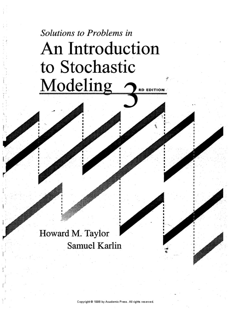 Solutions Manual For An Introduction To Stochastic Modeling (Karlin, Taylor) | PDF | All Rights ...