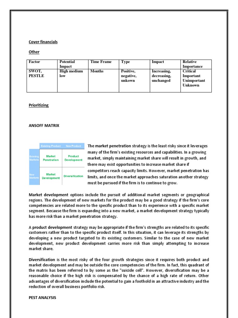 Strategic Management Models | PDF | Scenario Planning | Benchmarking