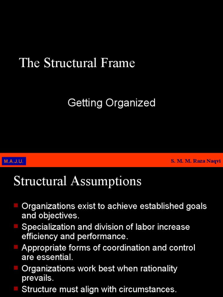 The Structural Frame Getting Organized | PDF | Mechanics | Theoretical ...