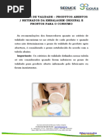 Tabela de Validades | PDF | Caldo | Alimentos