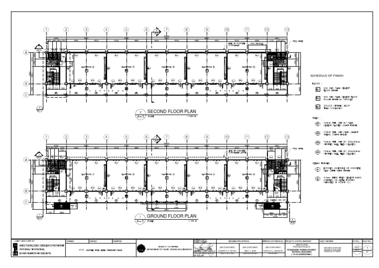 Second Floor Plan: Schedule of Finish | PDF