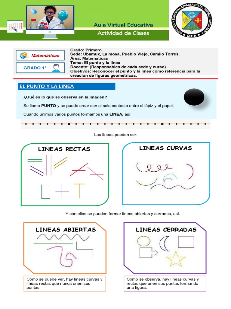 El Punto y la Línea en Matemáticas | PDF