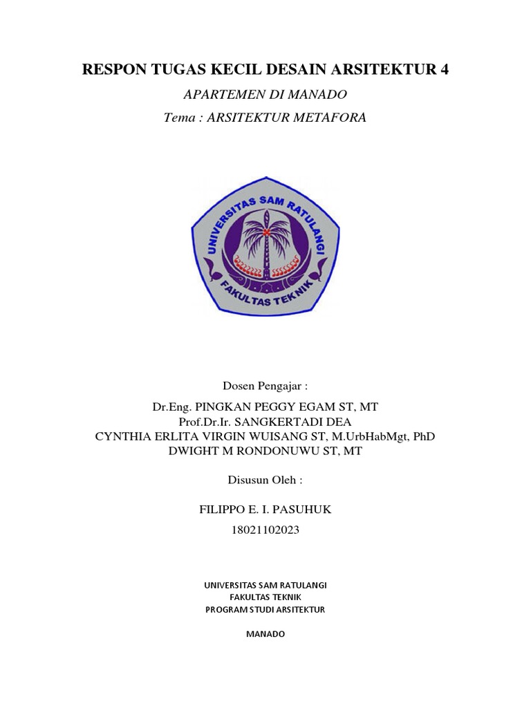 Responsi Tugas Kecil DA4 MODUL 3 FILIPPO PASUHUK (18021102023) | PDF