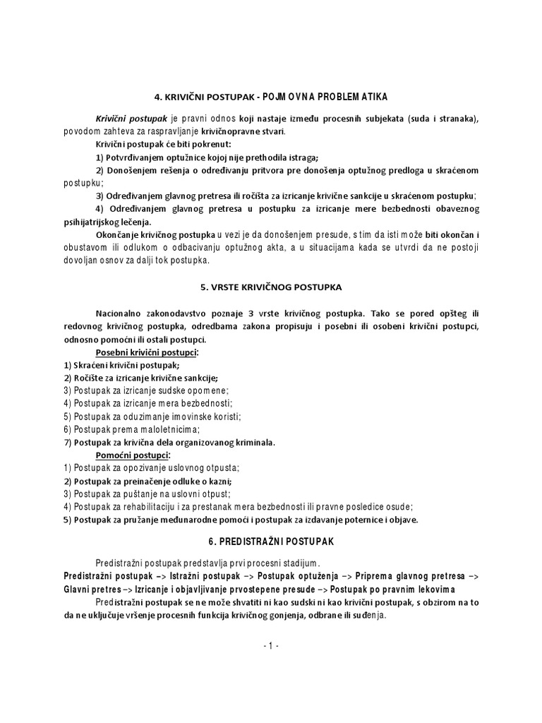 KPP Posebni Deo Nova Skripta | PDF