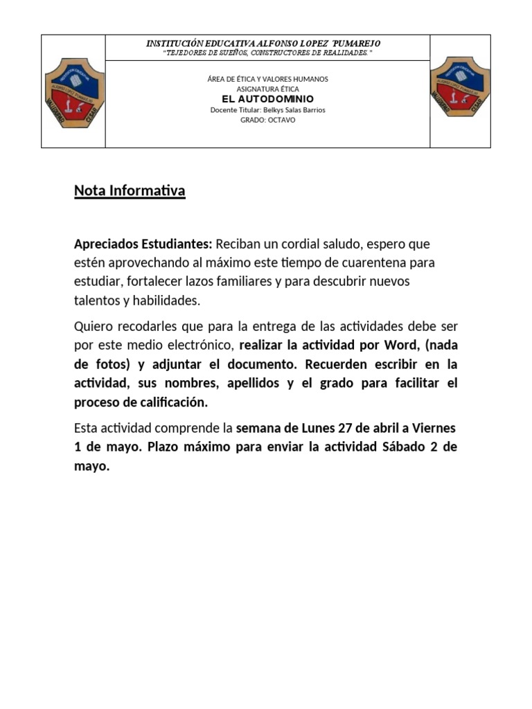 Actividad 2 - 8 | PDF | Las emociones