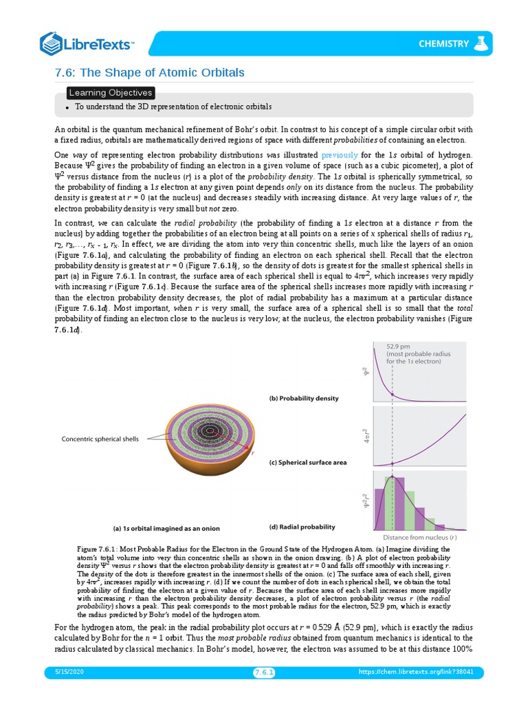 The Shapes and Properties of Atomic Orbitals | PDF | Atomic Orbital ...