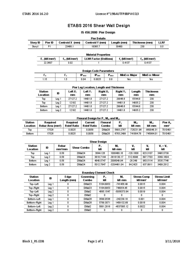 Shear Wall Calculation | PDF | Solid Mechanics | Building Technology