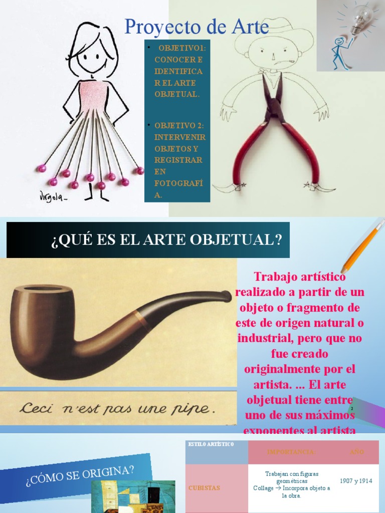 Arte Objetual: Proyecto Creativo Infantil | PDF | Estética | Pinturas