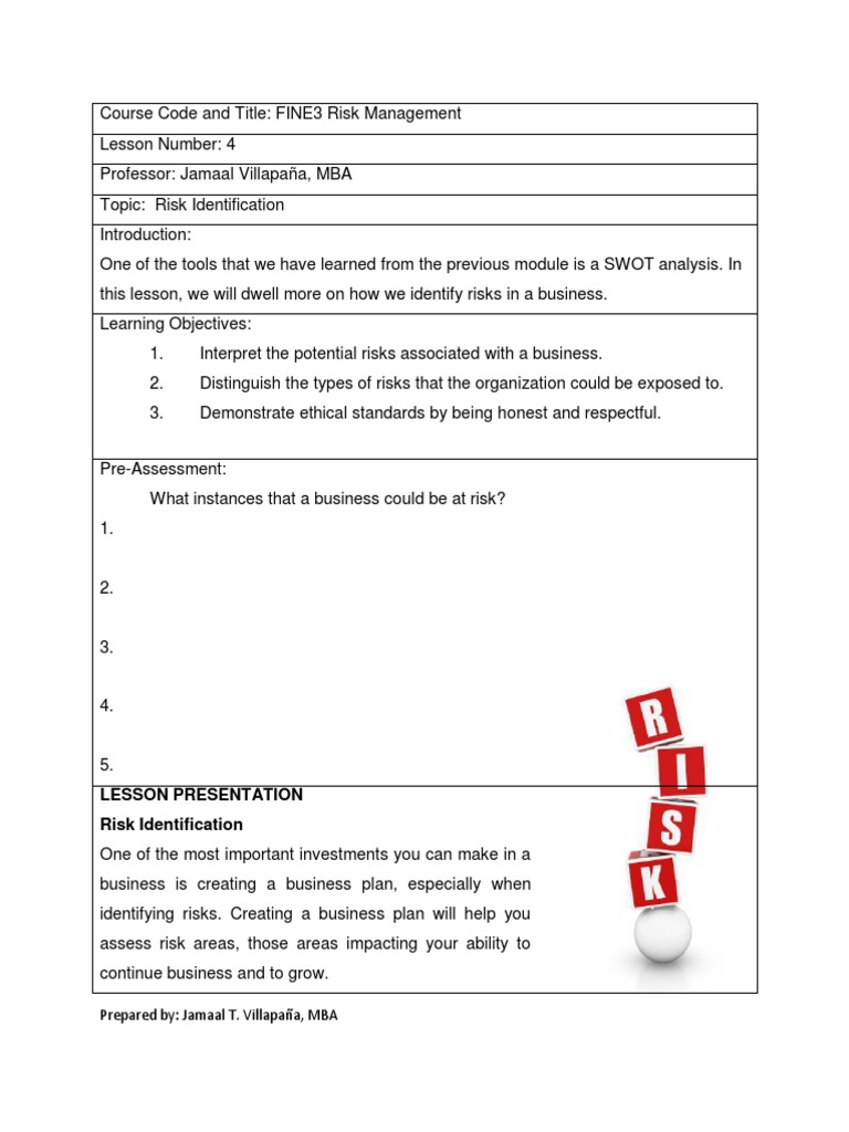 RM_04.pdf | PDF | Risk | Risk Management