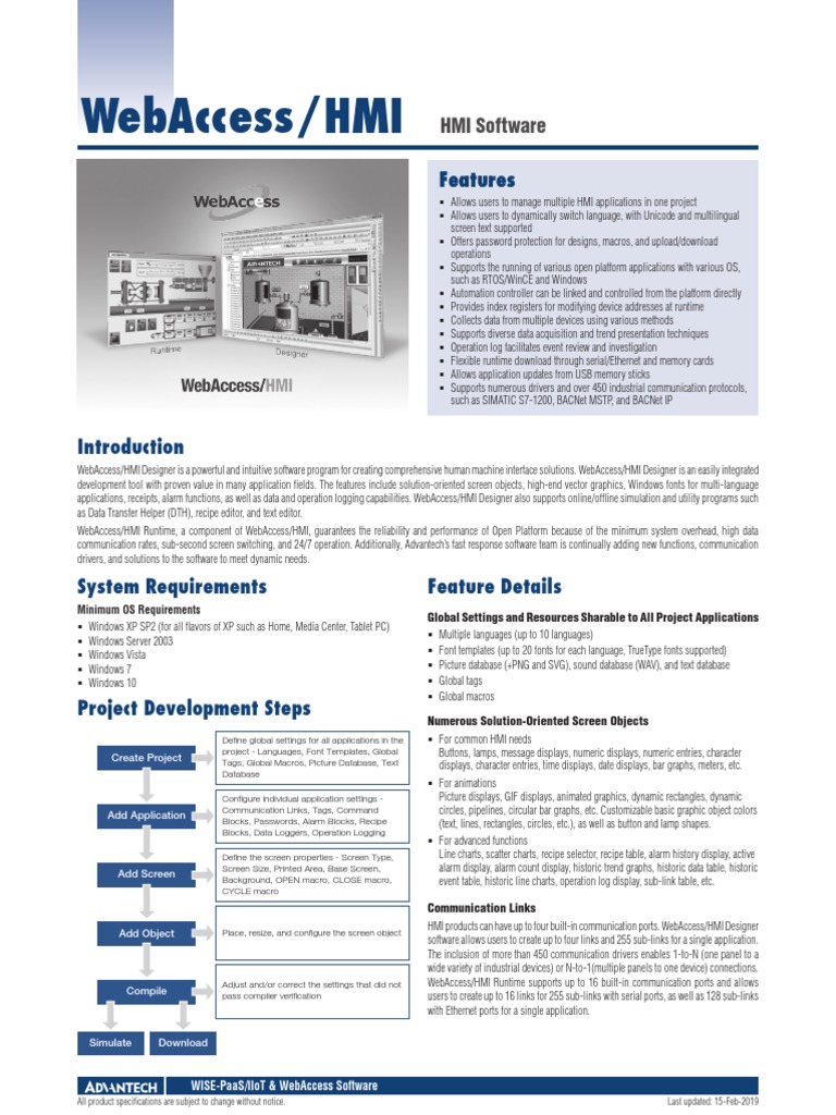 Webaccess/Hmi: Features Features | PDF | User Interface | Library (Computing)
