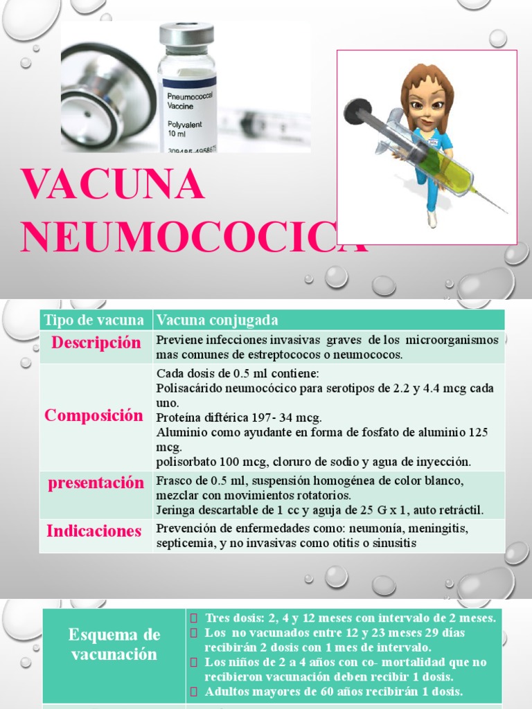 Vacuna NEUMOCOCICA | PDF | Enfermedades y trastornos | Medicina