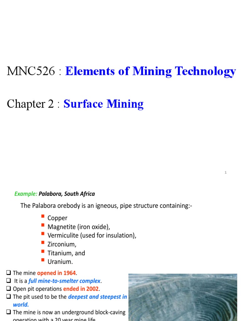 Surface Mining Techniques and Challenges | PDF | Coal Mining | Mining