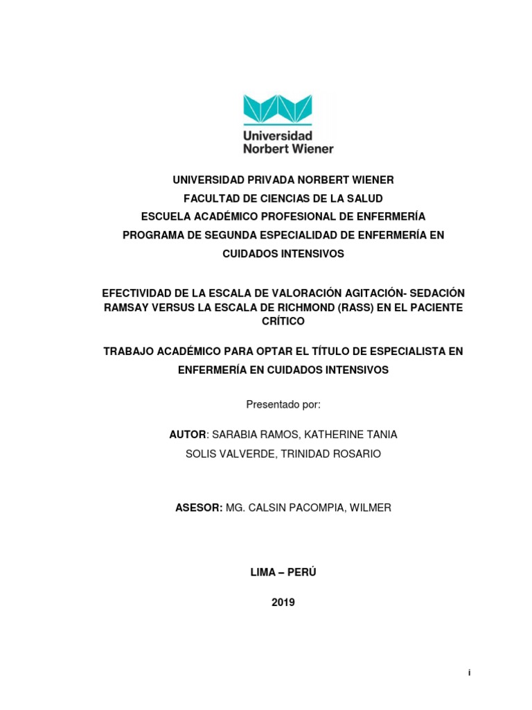 Escala Rass de Agitacion | PDF | Ansiedad | Medicina