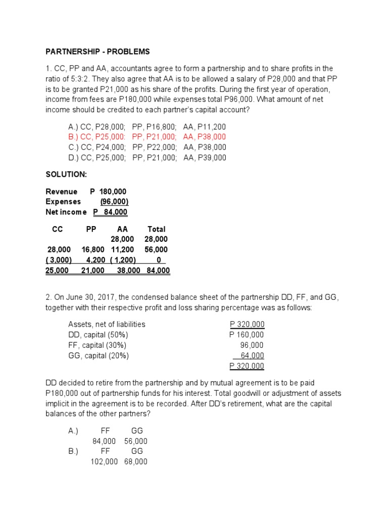 B.) CC, P25,000: PP, P21,000 Aa, P38,000 | PDF | Franchising | Revenue