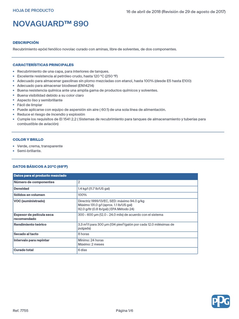 HT Novaguard-890 | PDF | Pintar | Química