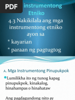 Instrumentong Pang Musika | PDF