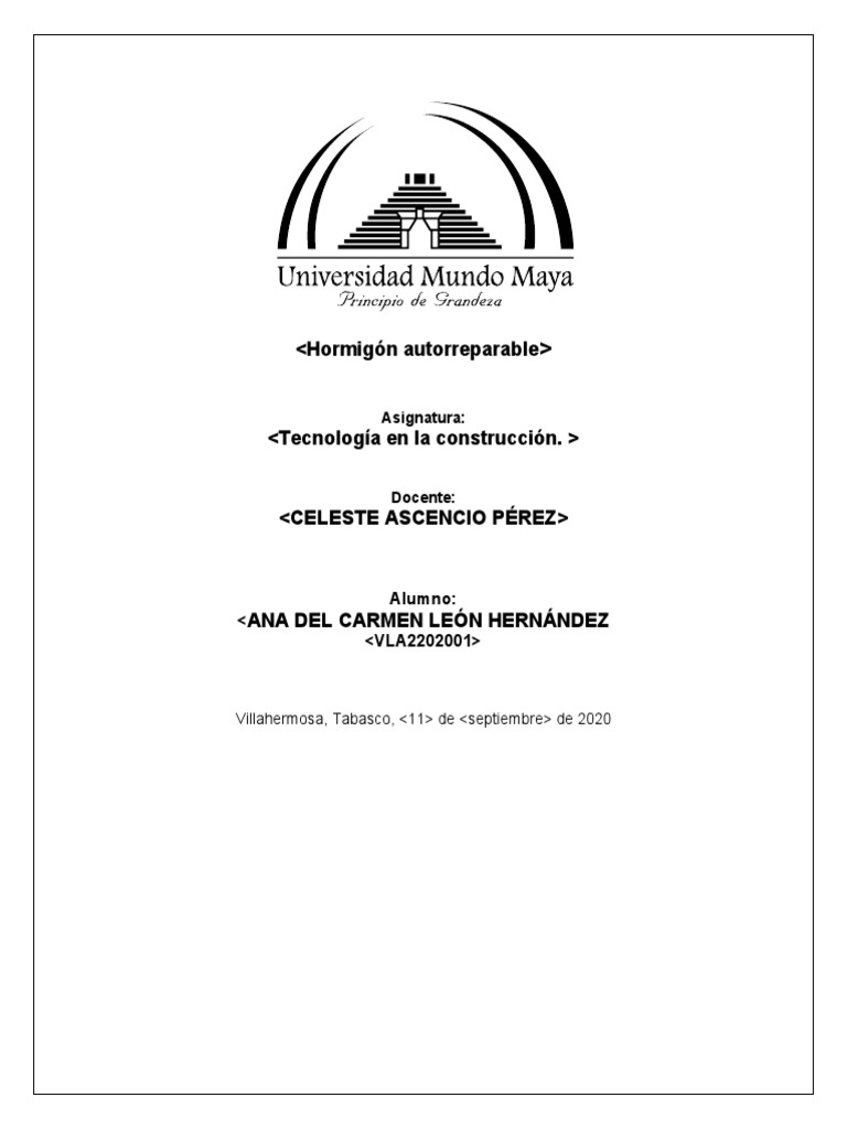 Hormigón Autorreparable | PDF | Hormigón | Naturaleza