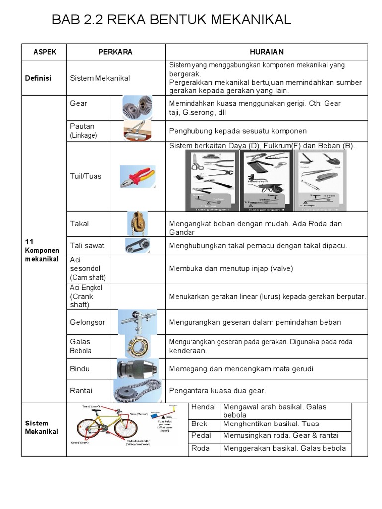 Nota Ringkas RBT Bab 2.2 | PDF