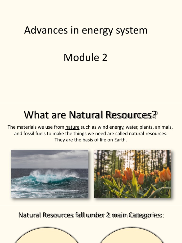 Natural Resources PowerPoint | PDF | Renewable Energy | Solar Power