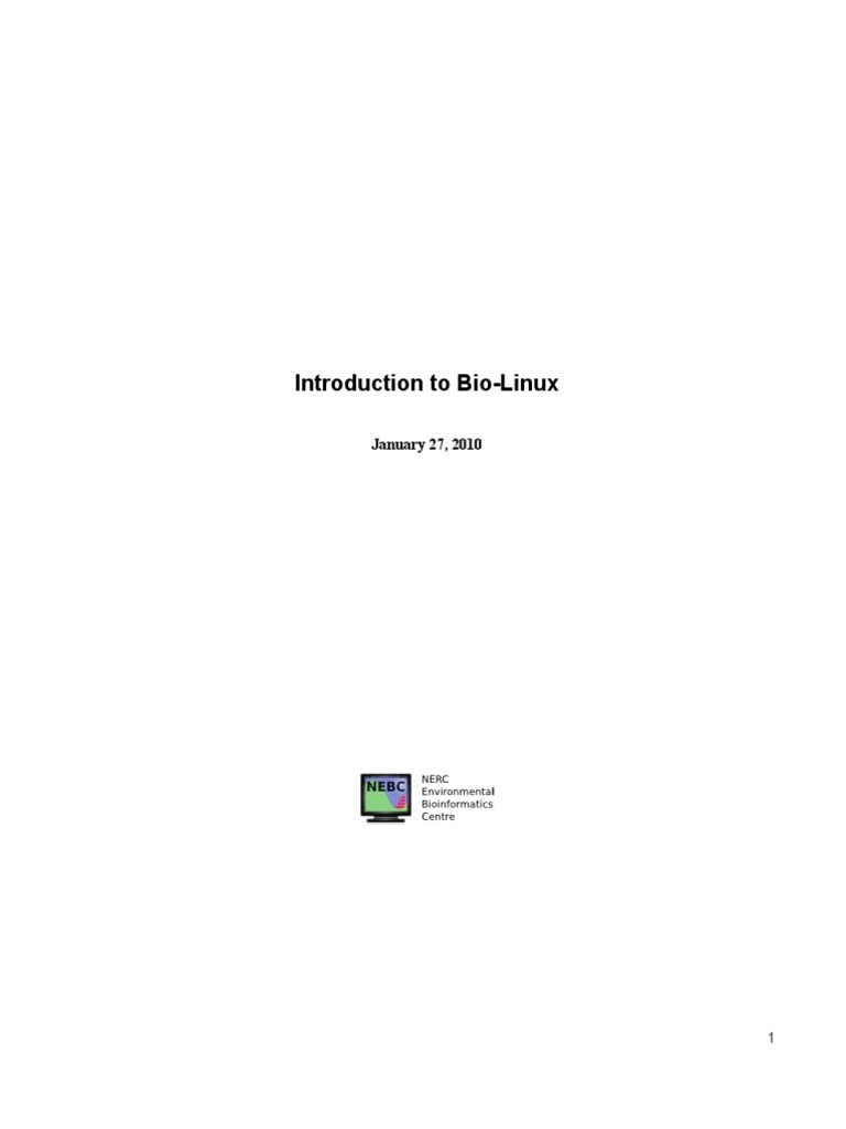 Introduction To Bio-Linux: January 27, 2010 | PDF | Directory ...