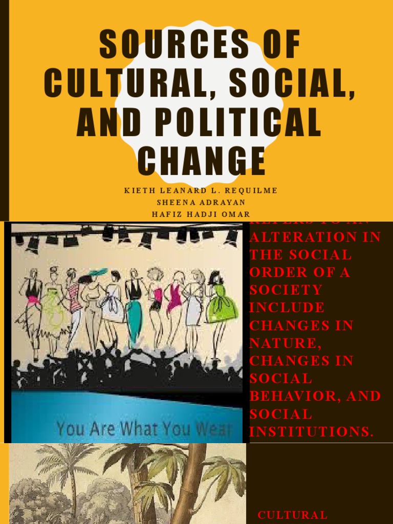 Sources of Cultural, Social, and Political | PDF