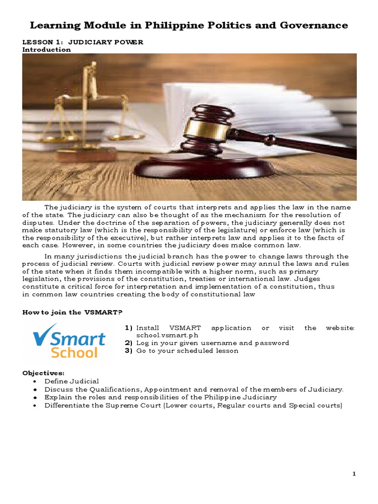 POLGOV-Week-1-2 FOR REVISION | PDF | Judiciaries | Supreme Courts