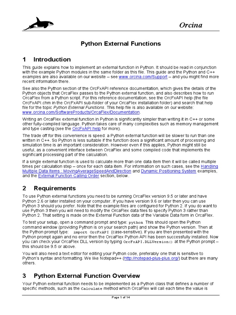 External Function Examples Oflex | PDF | Subroutine | Method (Computer ...