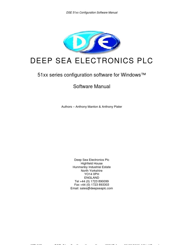 Deepsea Amf 5120 | PDF | Switch | Microsoft Windows