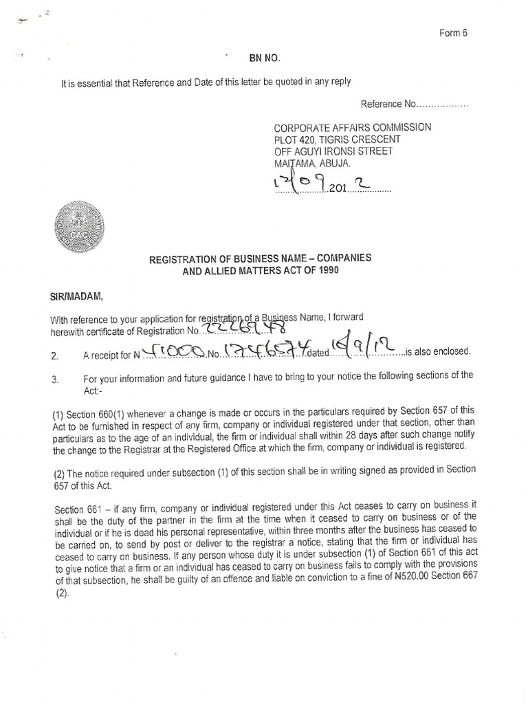 Cac Documents PDF | PDF