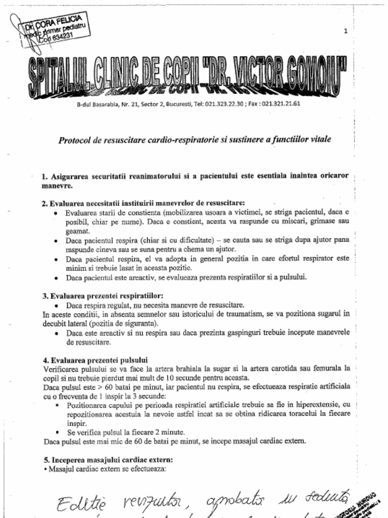 Protocoale Pediatrie | PDF