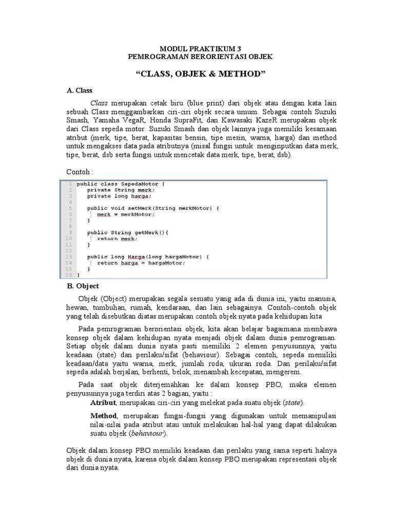 (P3) 1.modul Praktikum PBO 3 | PDF