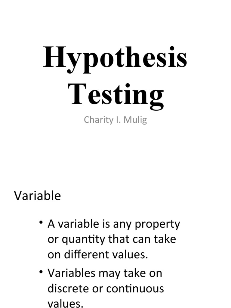 A Comprehensive Guide to Hypothesis Testing: Variables, Statistics ... A Comprehensive Guide to Hypothesis Testing: Variables, Statistics ...