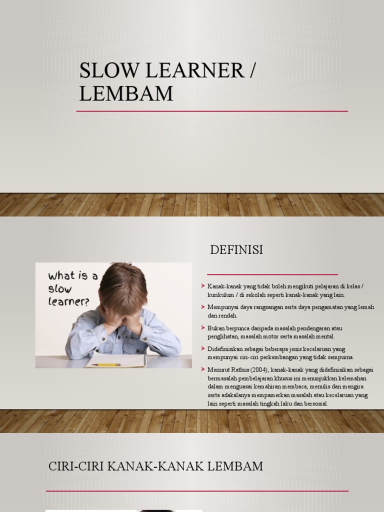 Slow Learners | PDF