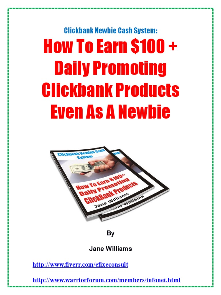 How To Earn $100 + Daily Promoting Clickbank Products Even As A Newbie ...