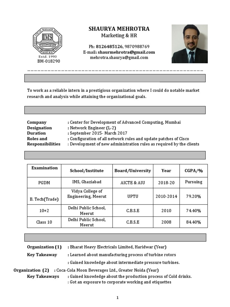 Revised Resume Sample | Download Free PDF | Business