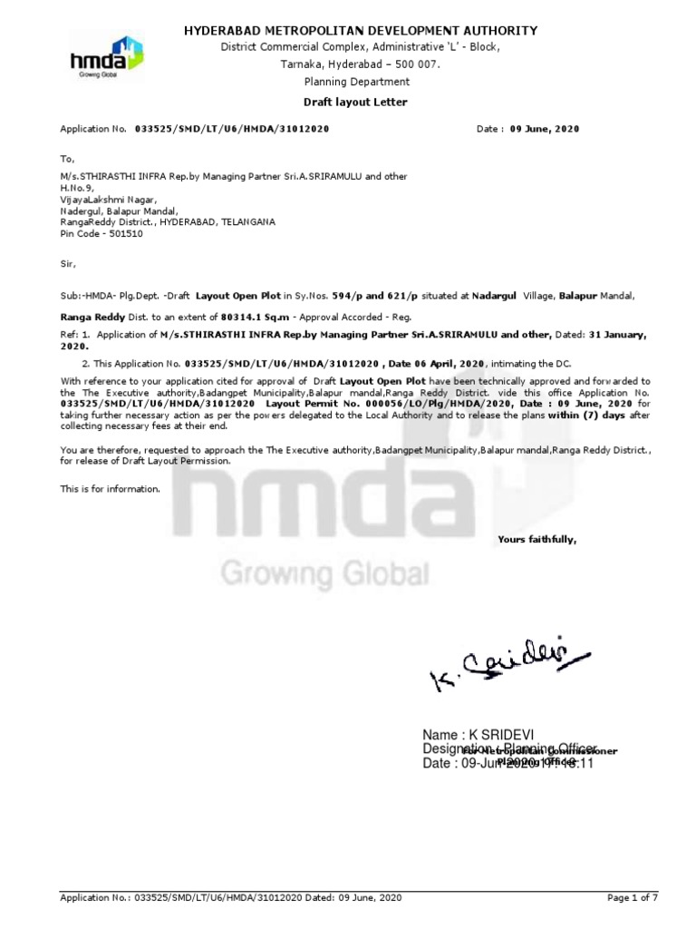 Draft Layout Letter | PDF | Sanitary Sewer | Deed