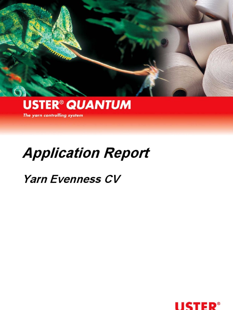 Yarn Evenness CV | PDF | Coefficient Of Variation | Spinning (Textiles)