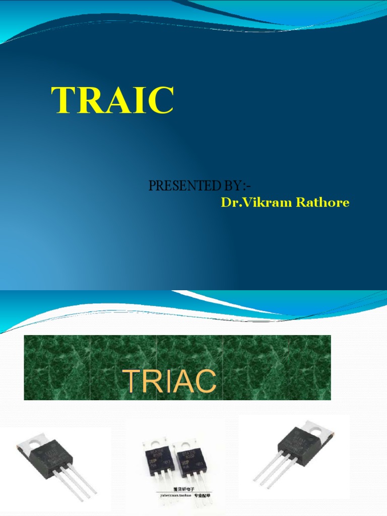 TRAIC | PDF | Solid State Engineering | Electrical Equipment
