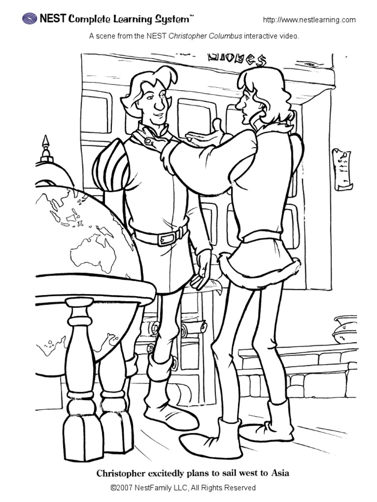 Christopher Columbus Coloring Page | PDF