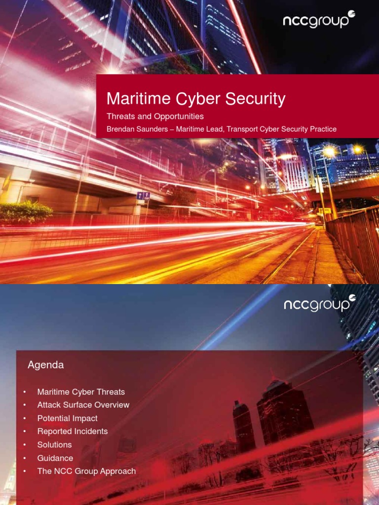Maritime Cyber Security - Threats and Opportunities PDF | PDF ...