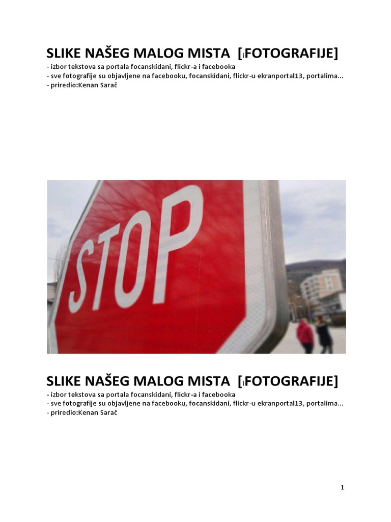 Slike Našeg Malog Mista | PDF
