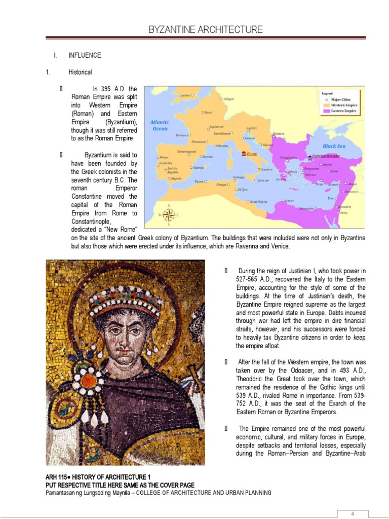 ARC115 HoA1 Context 1 Byzantine Architecture | PDF | Constantinople ...