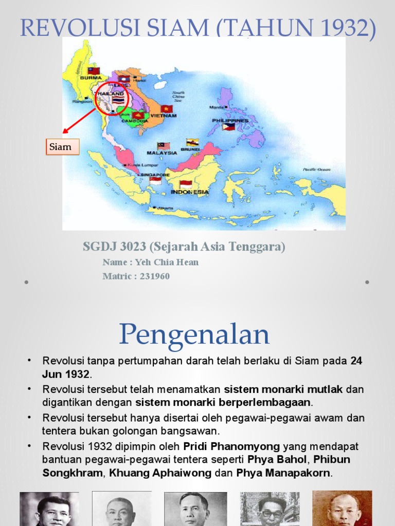 Revolusi Siam 1932 | PDF