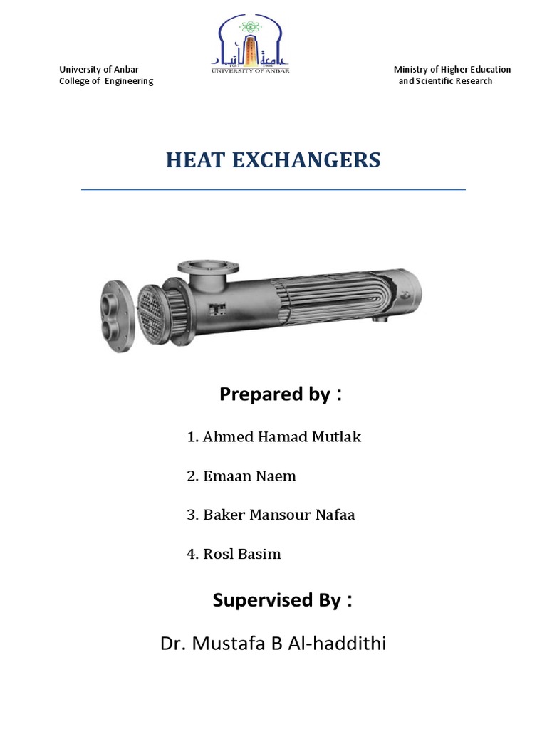 Heat Exchangers: Prepared by ׃ | PDF