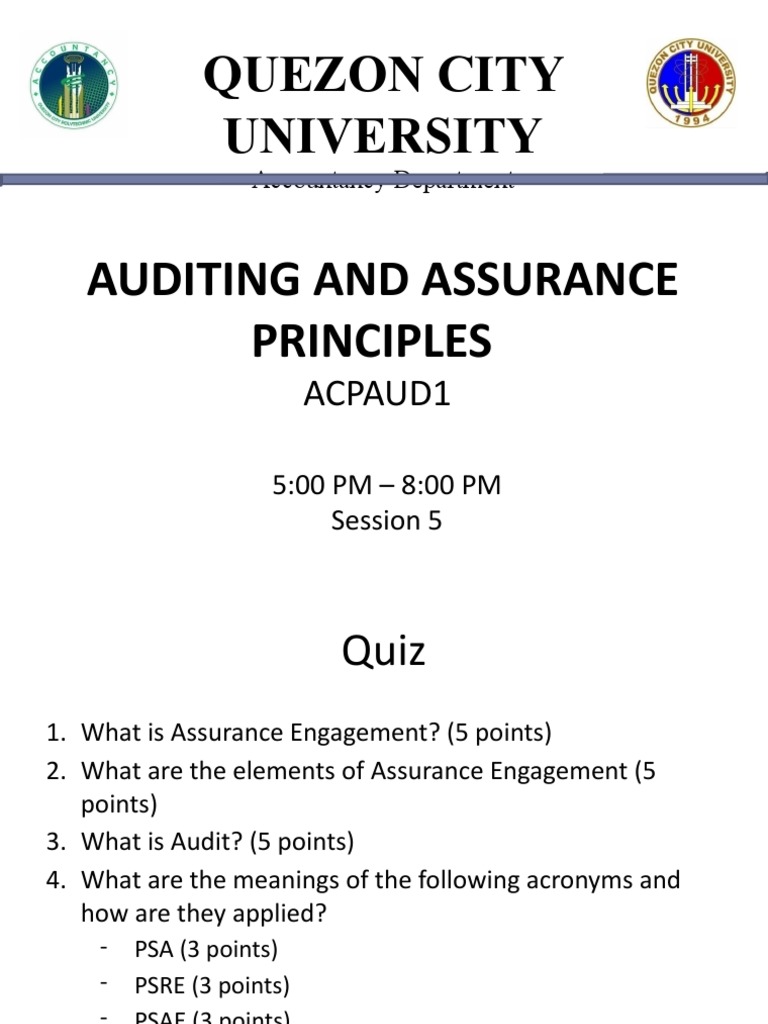 Understanding the Fundamentals of Assurance Engagements: An Overview of Key Concepts Discussed ...