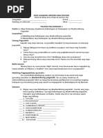 Performance Task (Filipino Sa Piling Larangan) | PDF