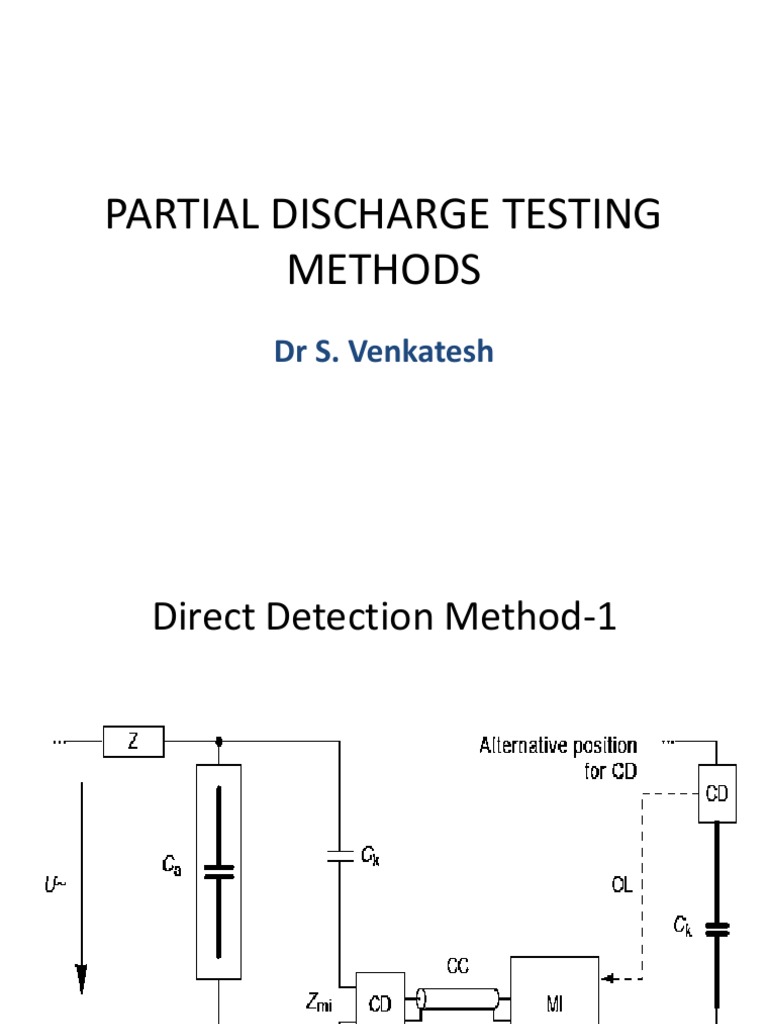 11 Partial Discharge Testing Methods Pdf